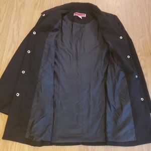Jackets & Coats | Merona Medium Trench Rain Coat Pockets Black | Poshmark